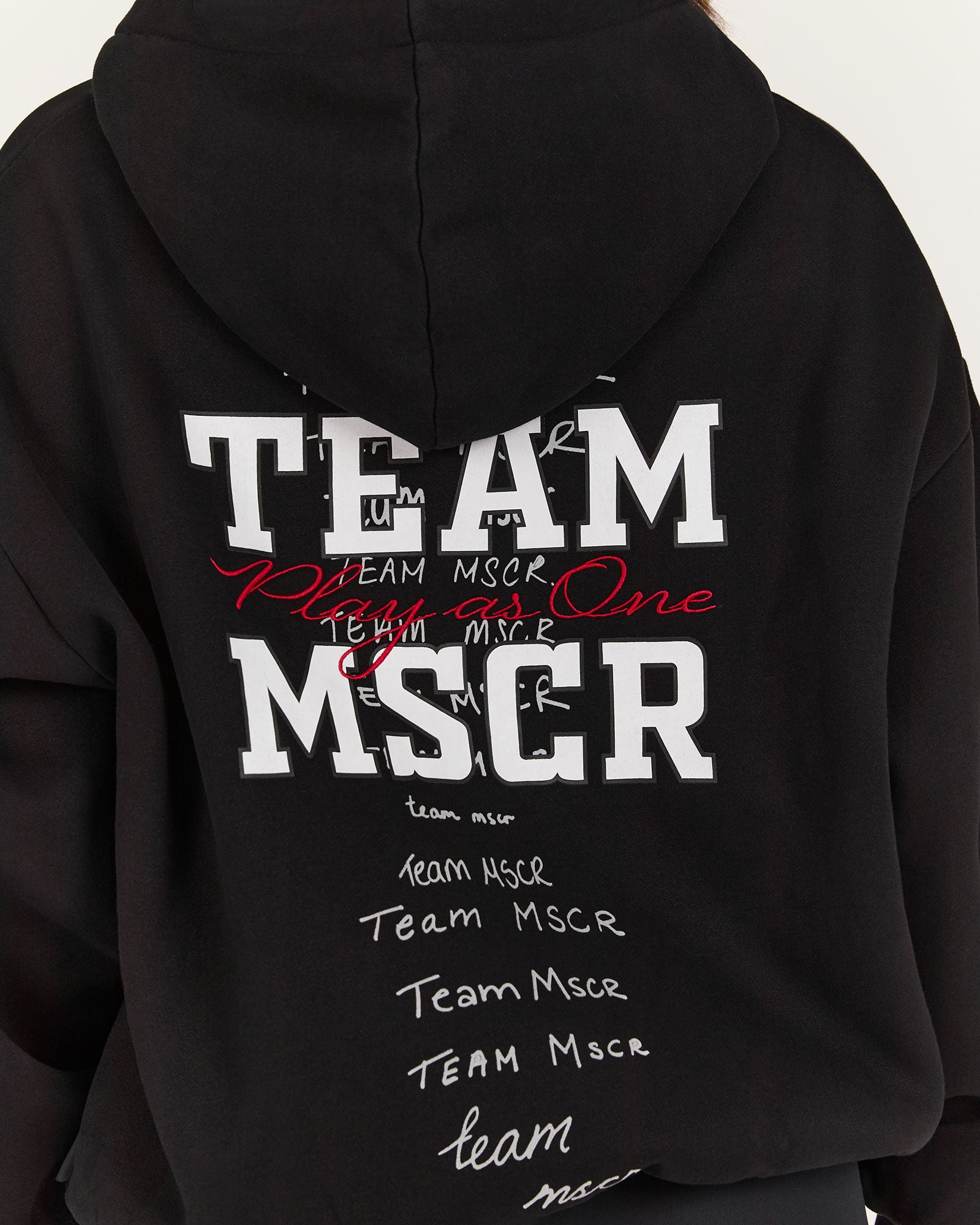 TEAM MSCR OVERSIZED ZIP UP HOODIE - BLACK – MUSCLE REPUBLIC
