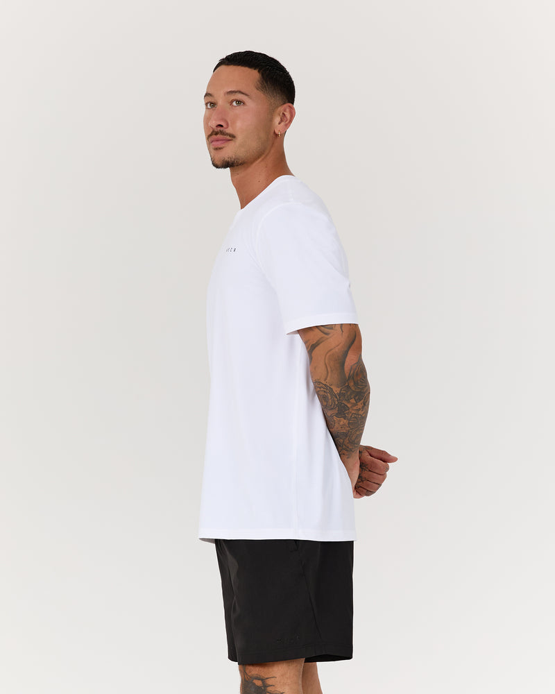 TURBO TEE - WHITE – MUSCLE REPUBLIC